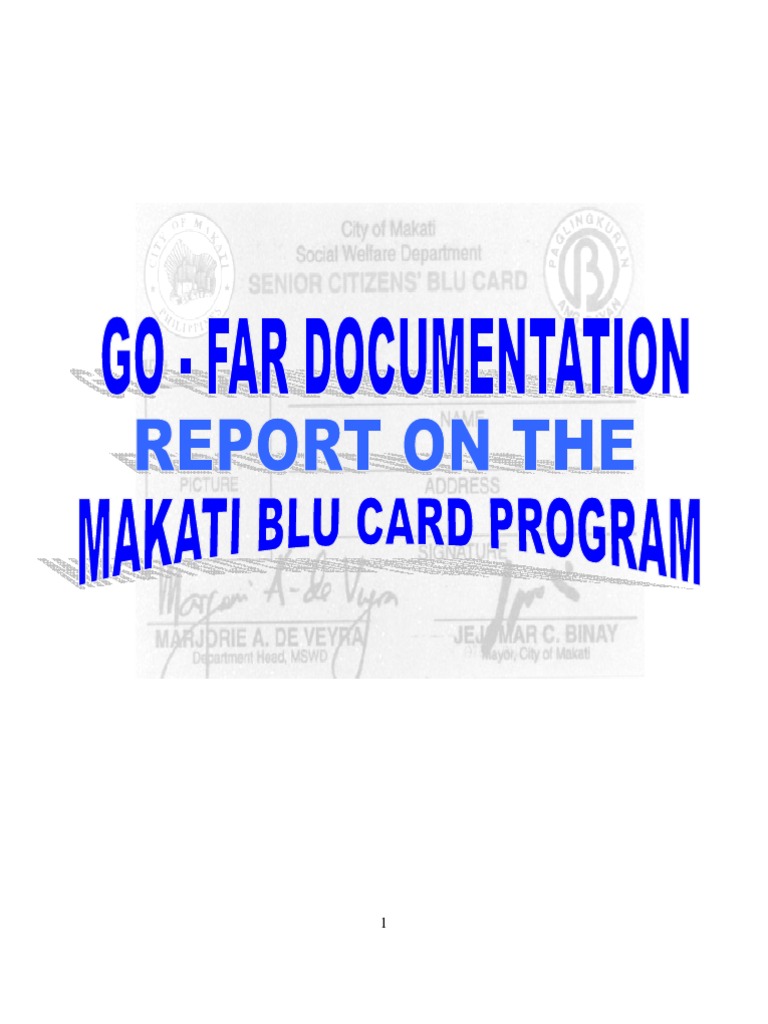 Makati Blu Card Program Overview | PDF | Welfare | Birth Certificate