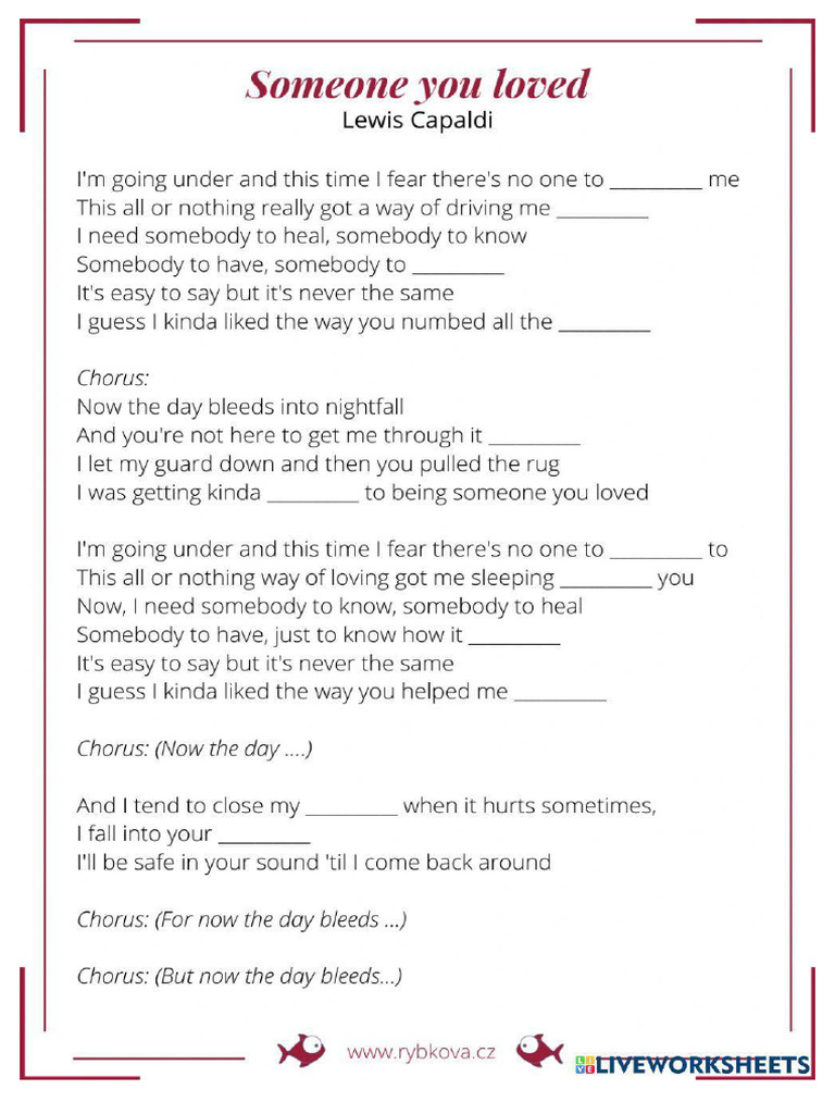 Worksheet 1058055 | PDF