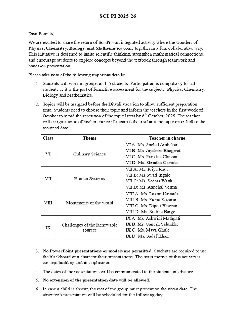 Scipi Notice 2025-26 | PDF