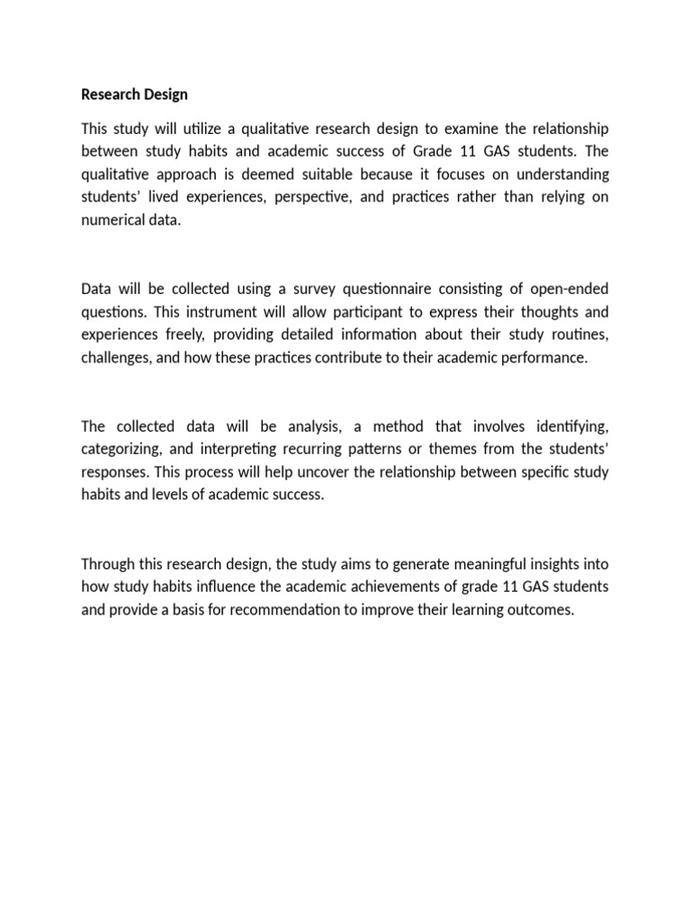 Research Design | PDF