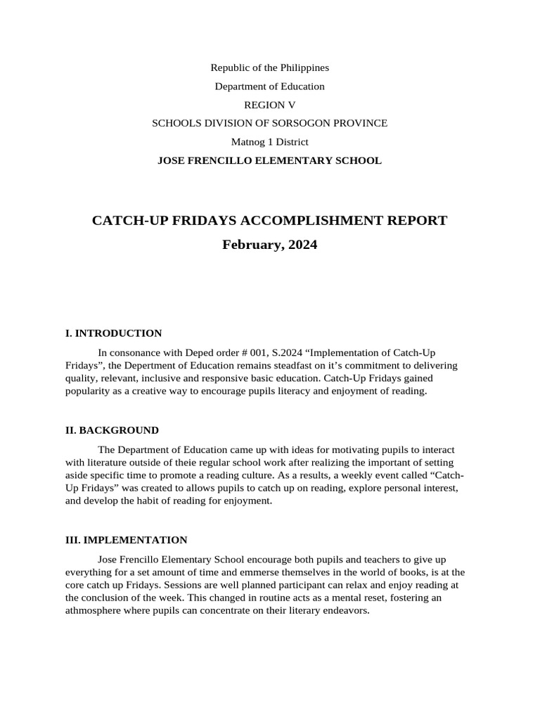 Accomplishment | PDF