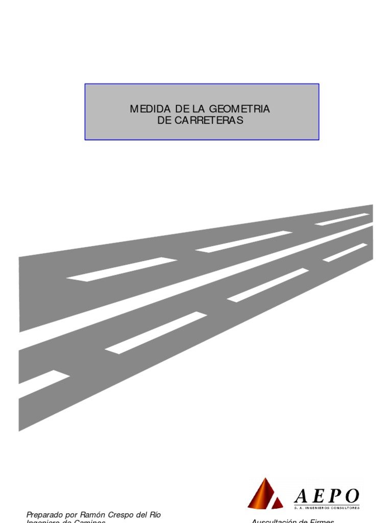Geometria de Carreteras | PDF | La carretera | Transporte