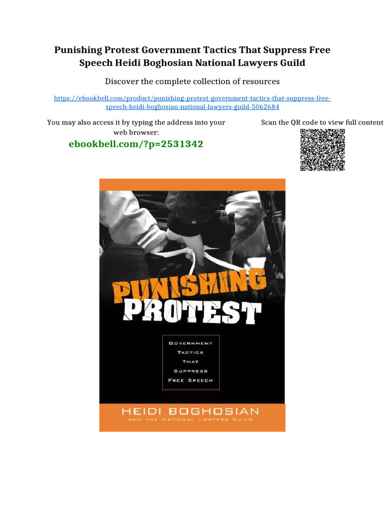 Punishing Protest Government Tactics That Suppress Free Speech Heidi ...