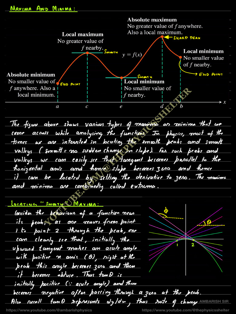 3 Application of Derivatives Notes t25 J1watermarked | PDF | Calculus ...