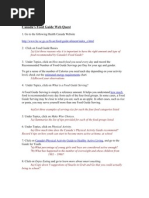 Canada Food Guide Serving Sizes Chart | PDF | Foods | Cereals