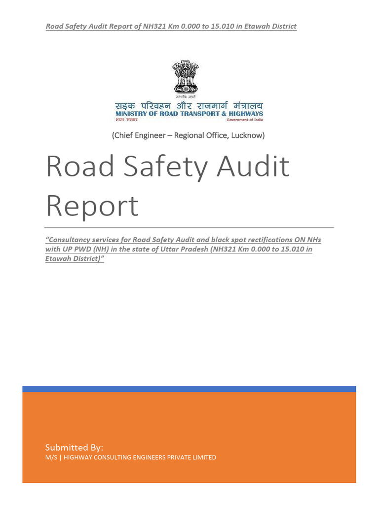 Road Safety Audit Report STM NH-321 Re | PDF | Road | Road Safety