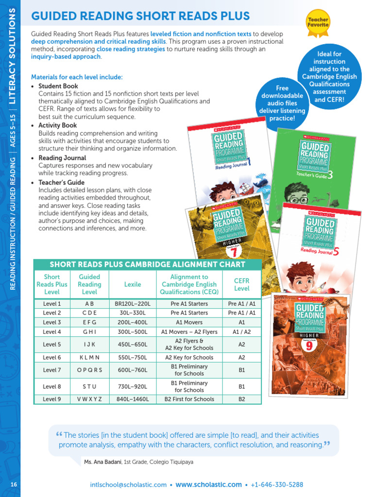 Short Reads Plus Catalog Pages | PDF | Reading Comprehension | Applied ...