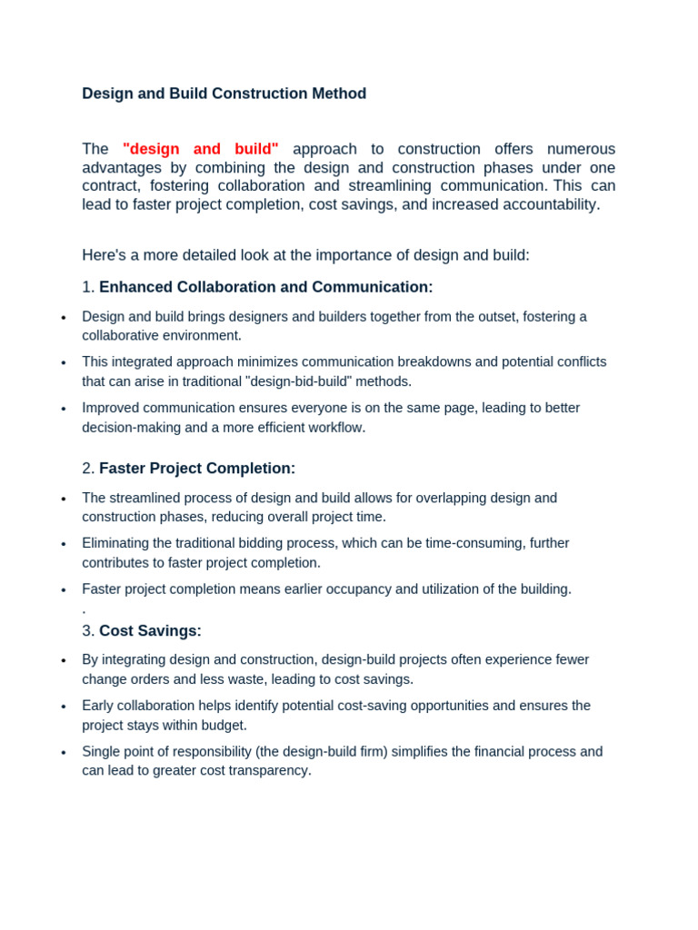 Design and Build Construction Method CMPM | PDF | Business
