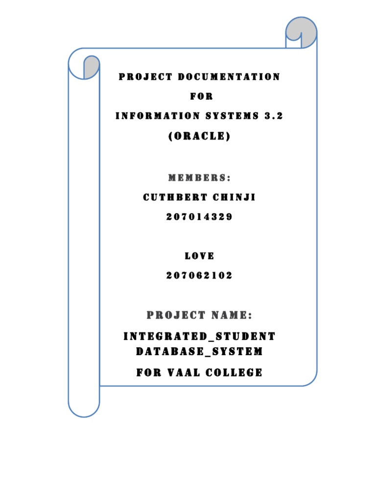 Cuthbert Chinji - Oracle Project | Download Free PDF | Oracle Database | Databases