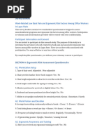 Standardized Nordic MSK Questionnaire | PDF | Musculoskeletal System