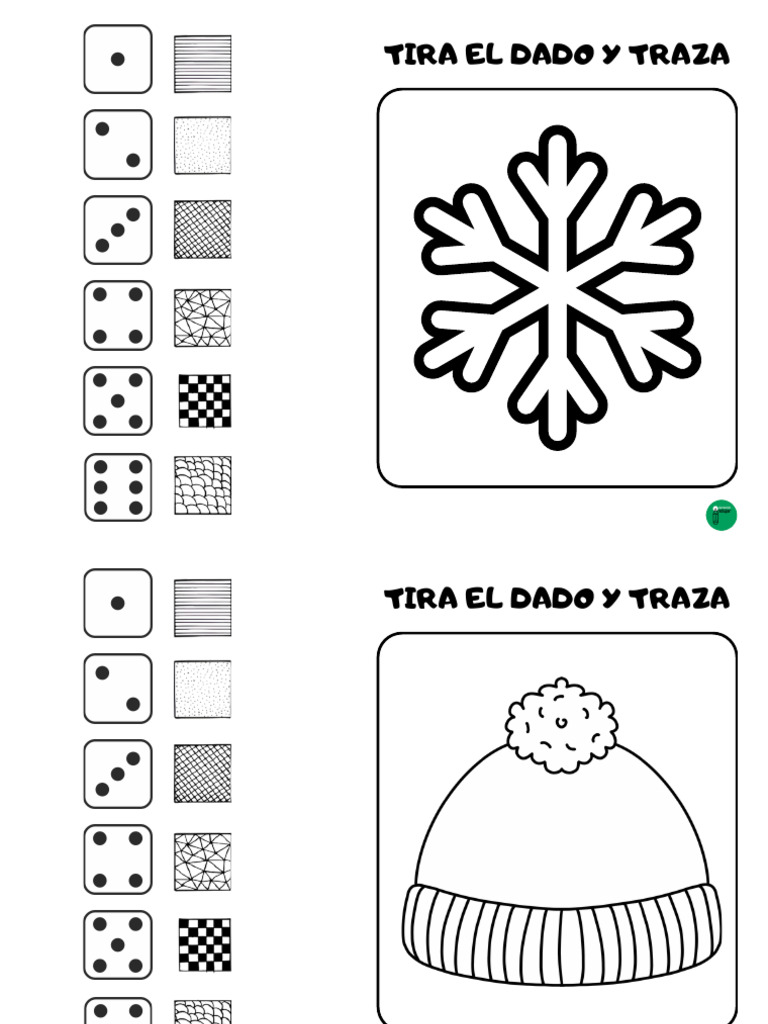 Tira El Dado Grafismo Creativo Especial Invierno | PDF