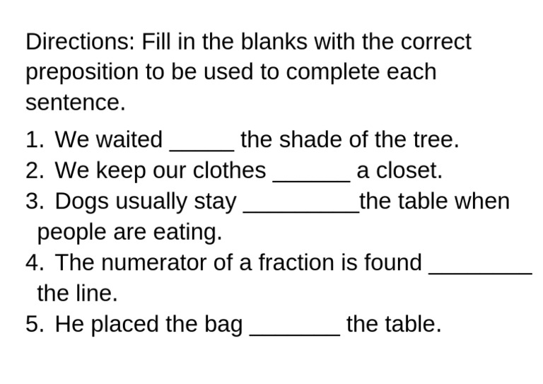 Guided Practice Prepositions | PDF