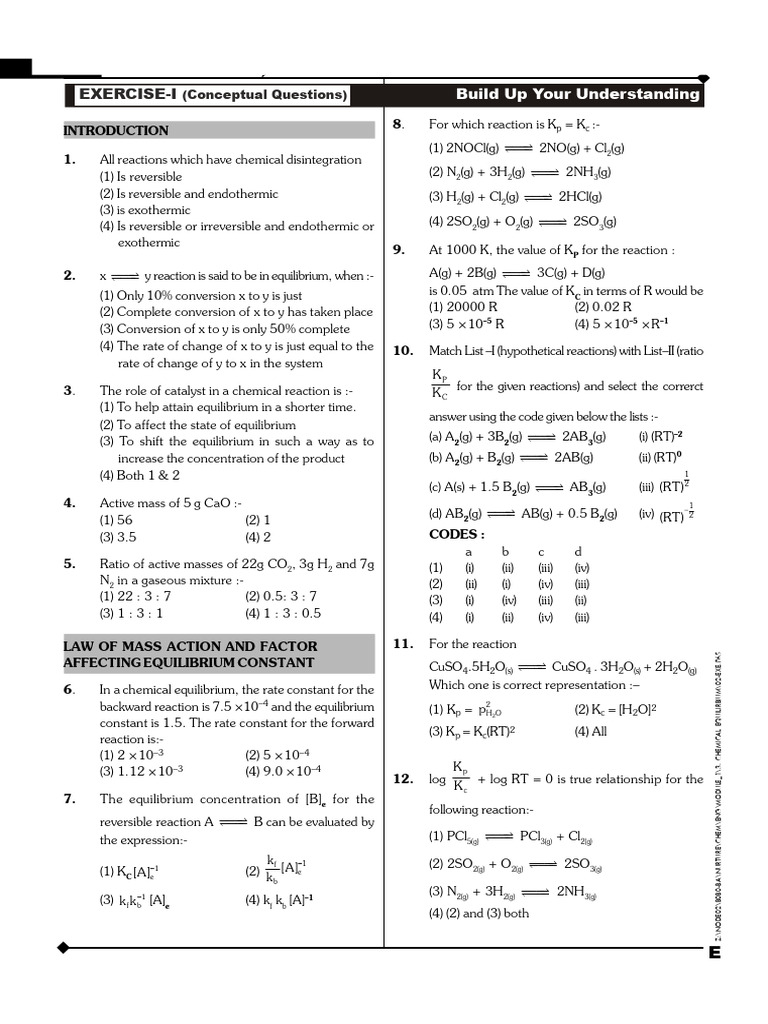 Chemical Equilibrium Dpp2 | PDF | Chemical Equilibrium | Chemical Reactions