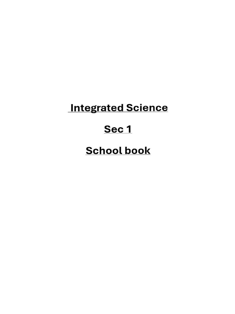 Sec 1 Sheet School Book | PDF