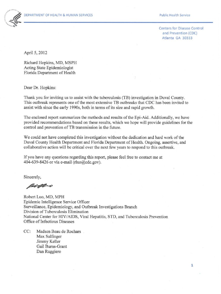 Duval Epi Aid Trip Report | PDF | Tuberculosis | Homelessness