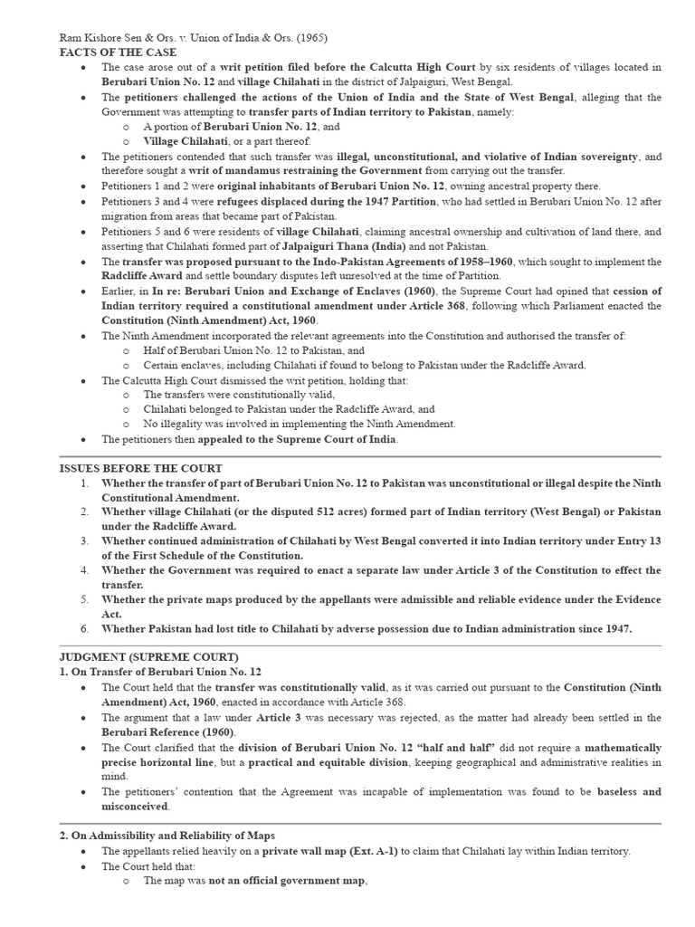 Constitution Cases | PDF | Sovereignty | Appeal