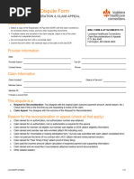 Ambetter Claim Dispute & Reconsideration Form | PDF