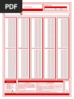LET Exam Answer Sheet Template | PDF