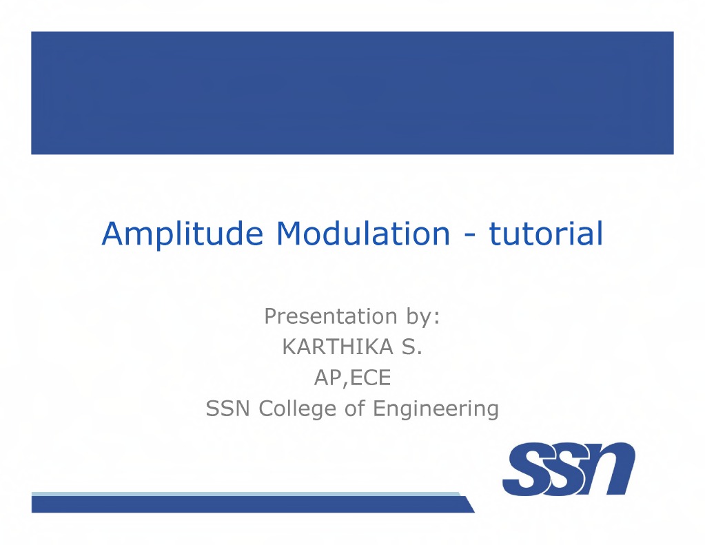 Amplitude Modulation Tutorial Guide | PDF | Science & Mathematics