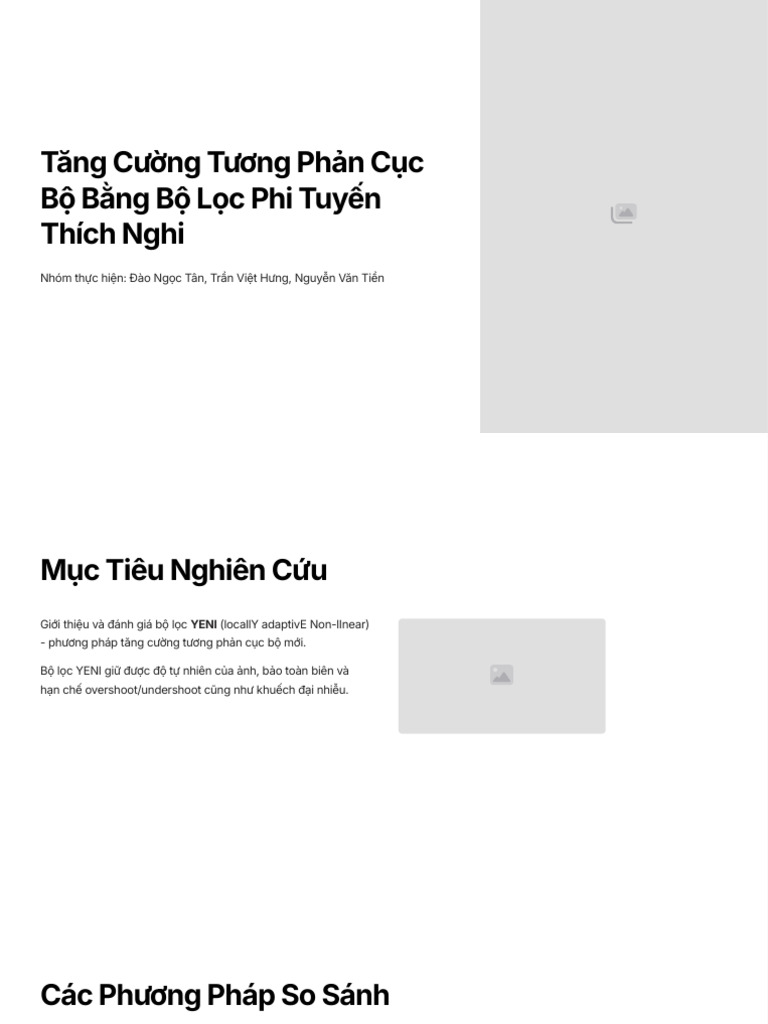 Tang Cuong Tuong Phan Cuc Bo Bang Bo Loc Phi Tuyen Thich Nghi | PDF
