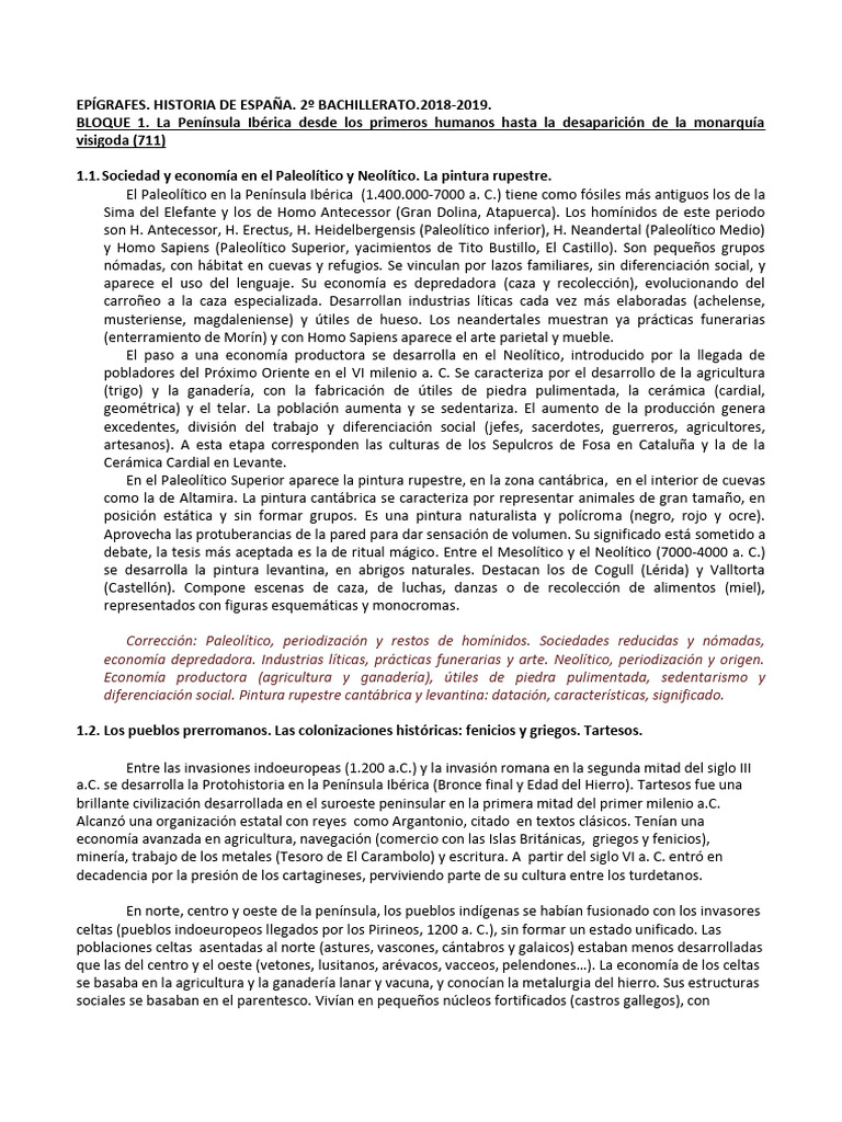 EPÍGRAFES Bloque 1 | PDF | imperio Romano