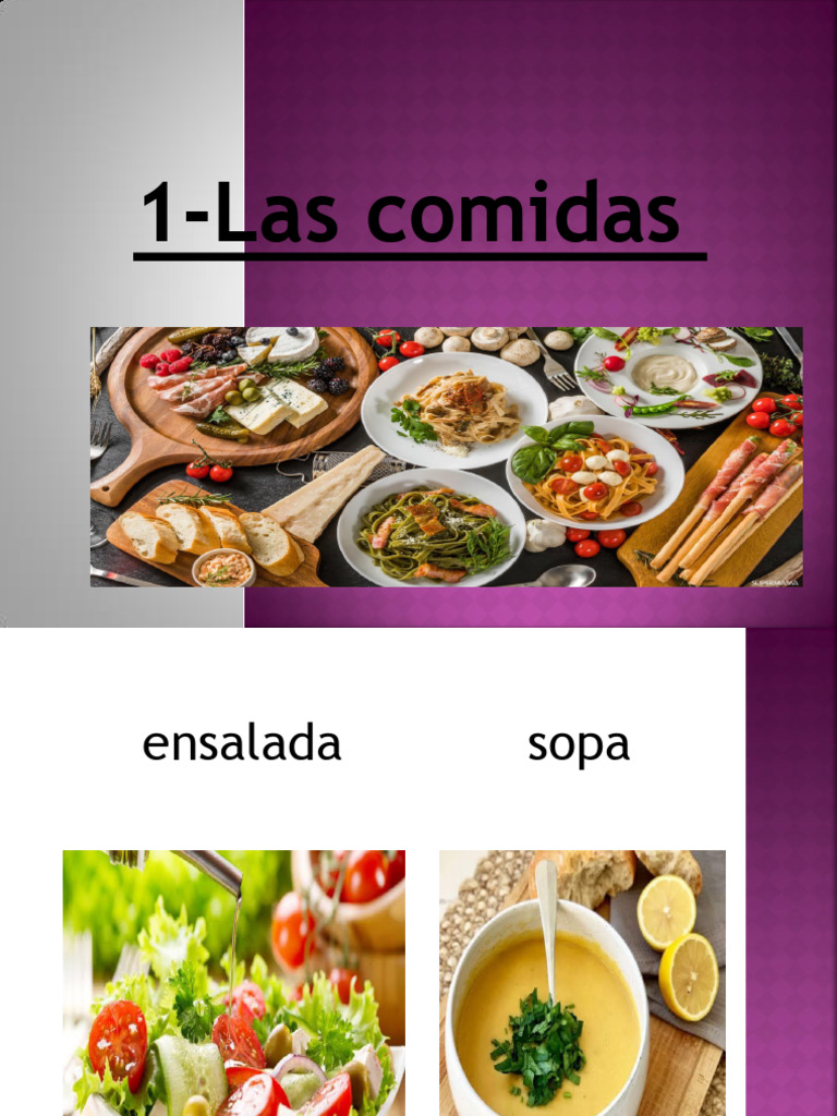 La Comida y La Bebida | PDF
