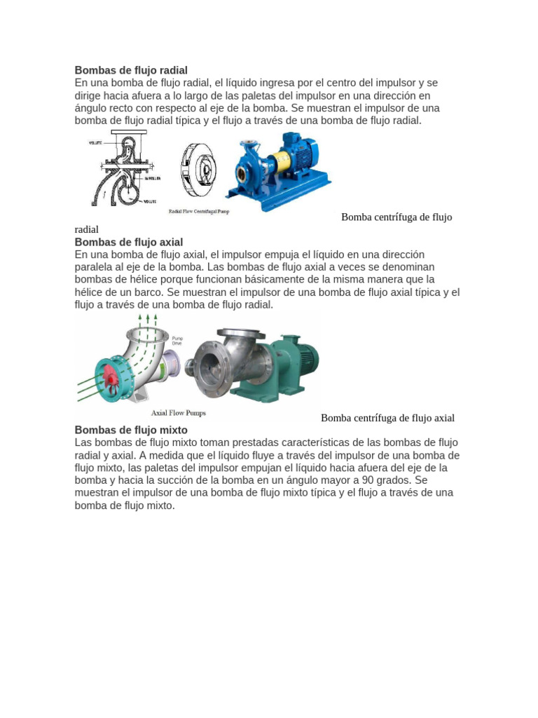 Bombas de Flujo Radial | PDF