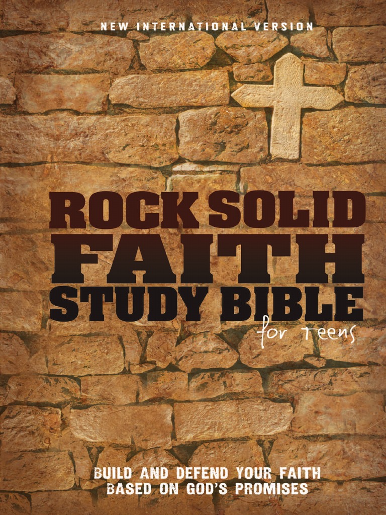 Rock Solid Faith Study Bible for Teens, NIV | John The Baptist | Gospel ...