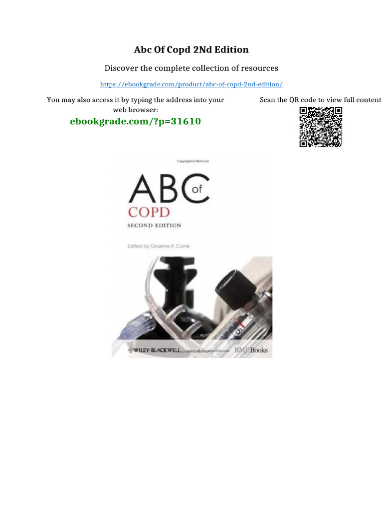 ABC of COPD 2nd Edition Available Instanly | PDF | Intellectual Property