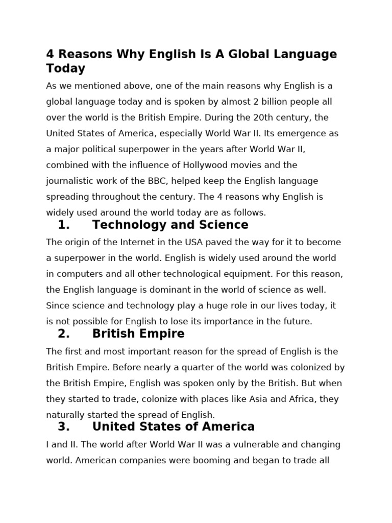 6.Develpment of English as a Global Language | PDF | English Language ...
