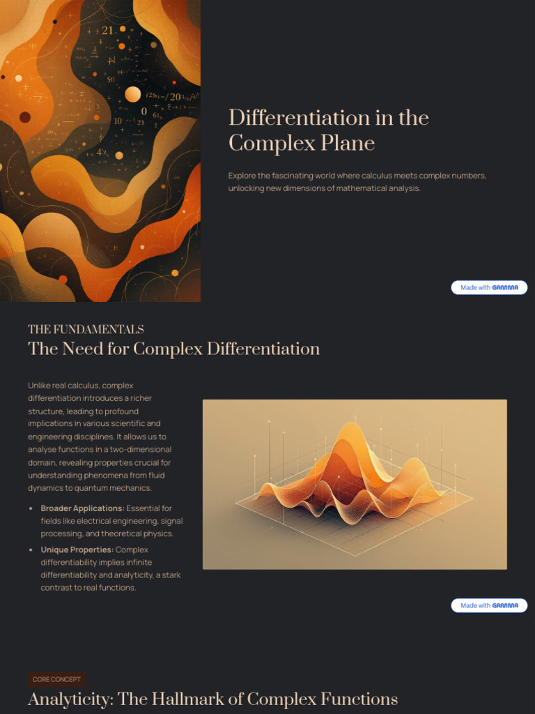 Differentiation in The Complex Plane | PDF | Complex Analysis ...
