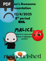 Words with the Root 'Mal' Explained | PDF