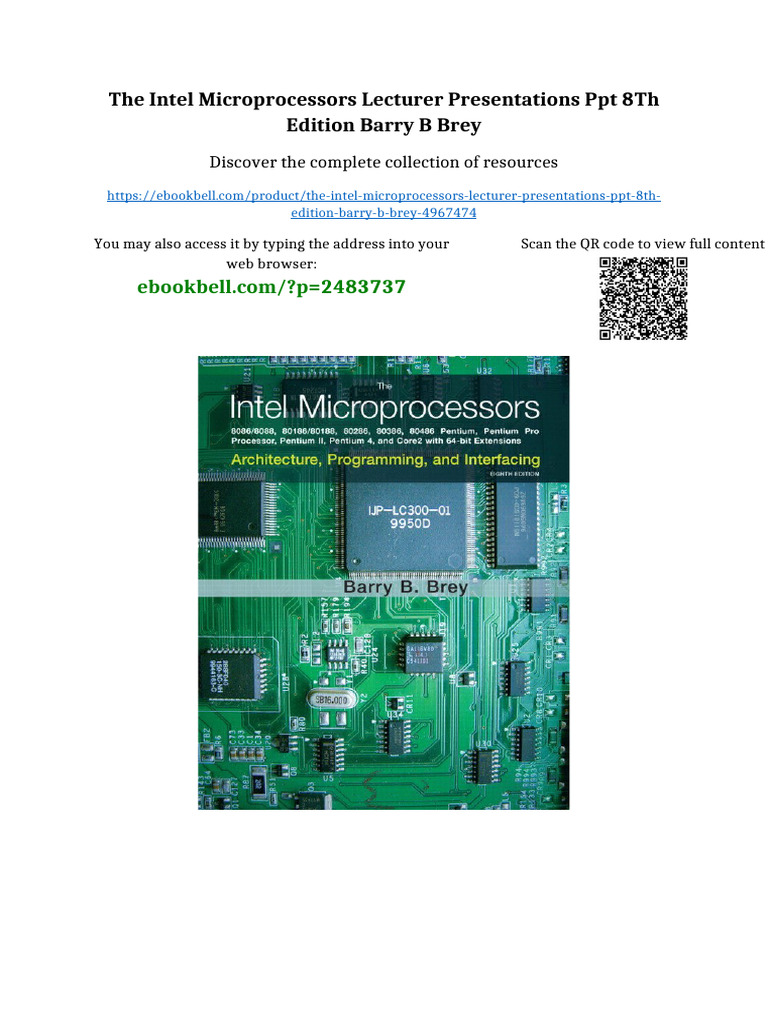 The Intel Microprocessors Lecturer Presentations PPT 8th Edition Barry ...