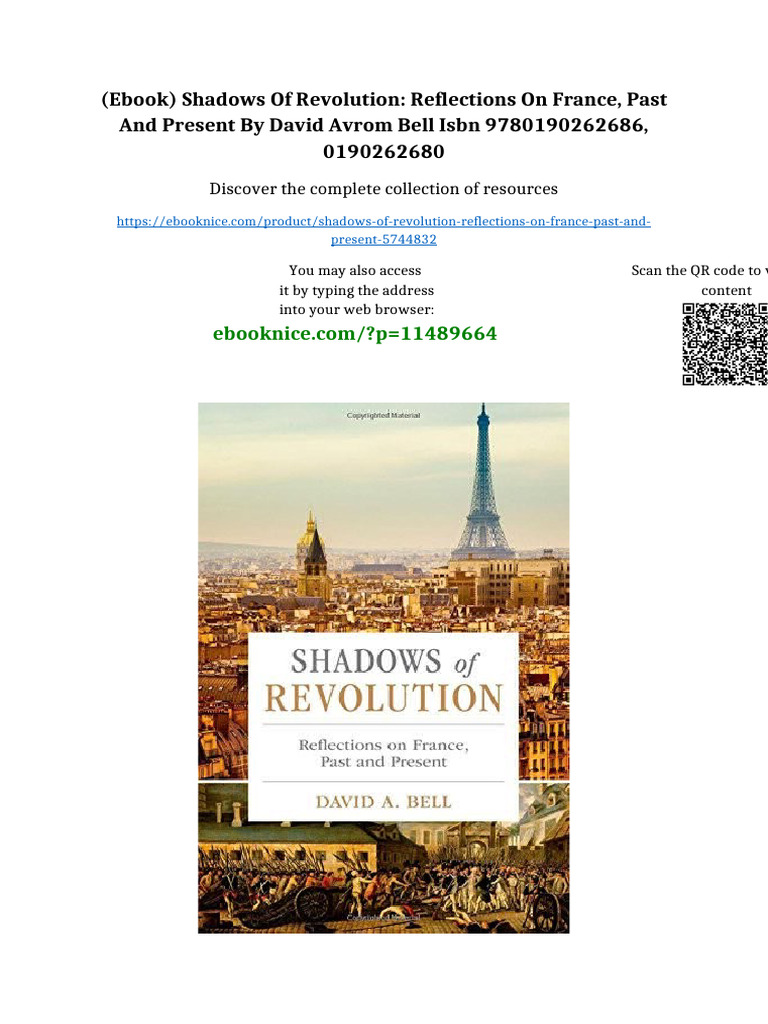 (Ebook) Shadows of revolution: reflections on France, past and present ...