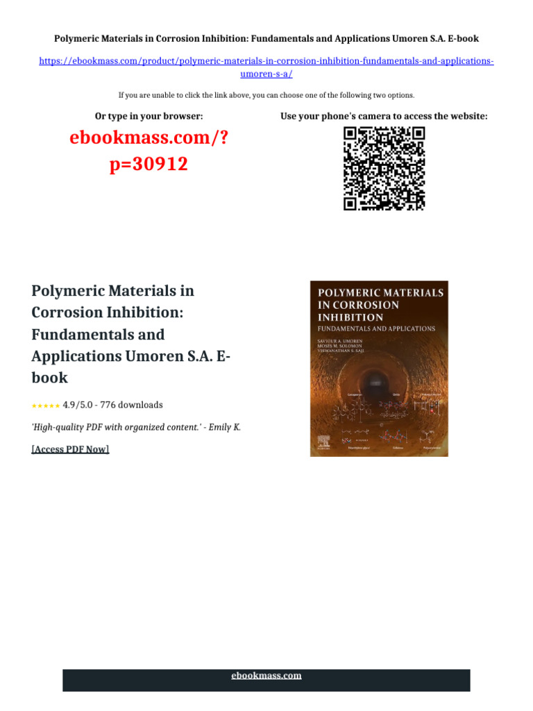 Polymeric Materials in Corrosion Inhibition: Fundamentals and ...