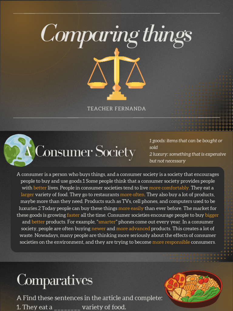 Comparing things | PDF