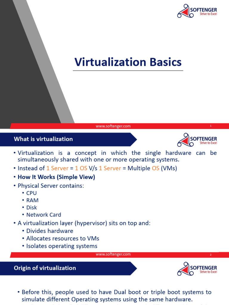Virtualization Basics Updated | PDF | Virtualization | Virtual Machine