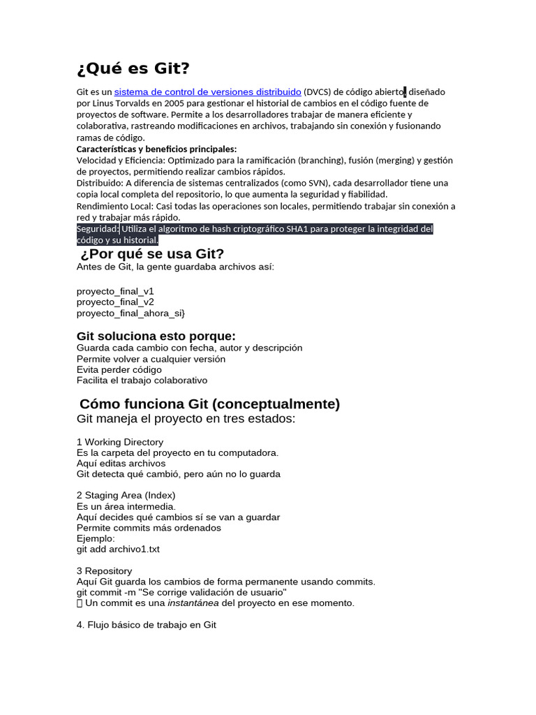 Qué Es Git | PDF | Ingeniería Informática | Software