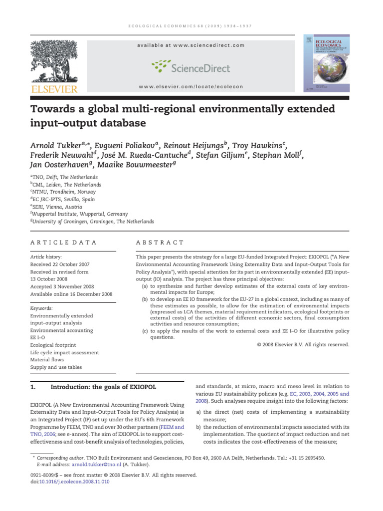 01-Towards A Global Multi-Regional Environmentally Extended Input ...