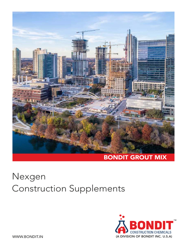 6.Bondit Grout Mix | PDF | Concrete | Cement