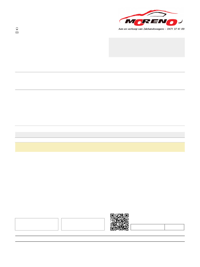 Factuur 26-0016: Moreno Auto BV | PDF