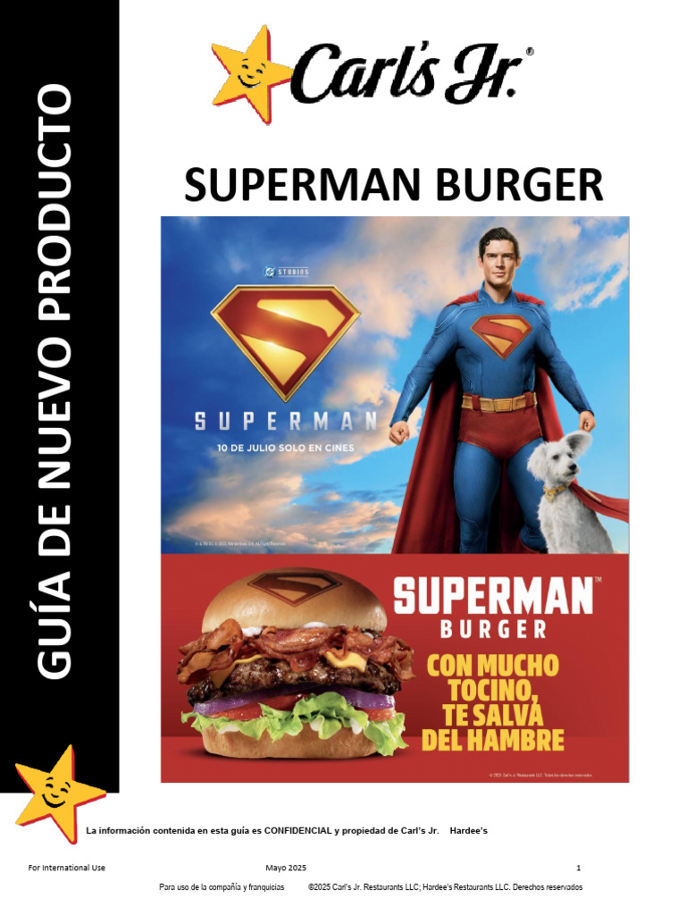 IG_INT_MEX_OPS_BC_Superman Burger_2025_VF | PDF | Hamburguesas | Panes