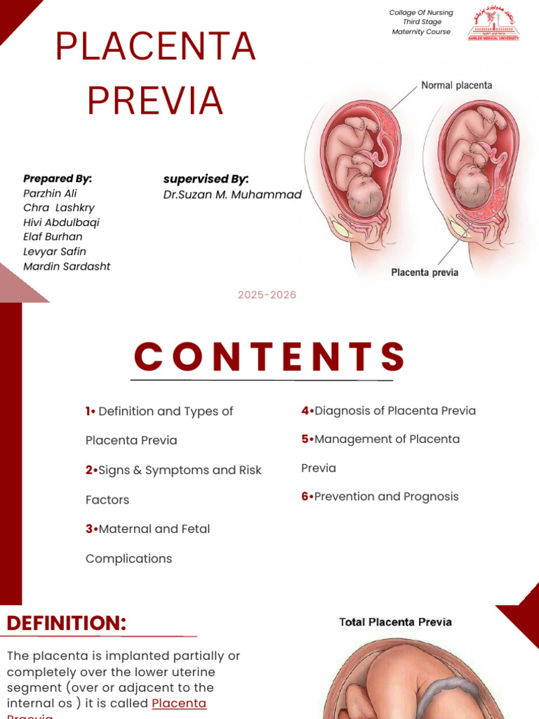 Placenta Previa | PDF | Childbirth | Human Reproduction