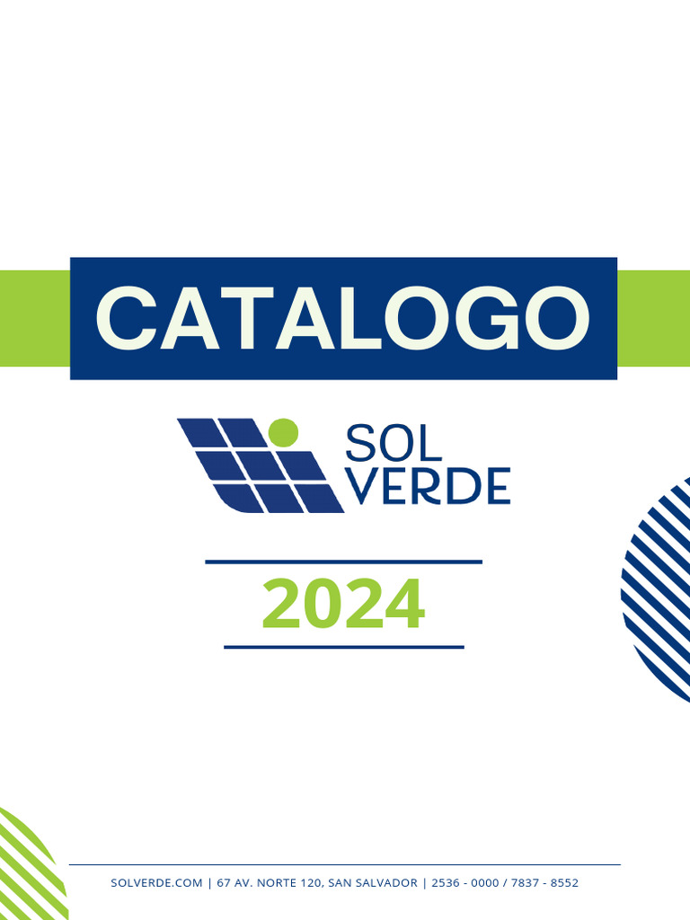 Catálogo Digital Sol Verde - 2024 | PDF | Conector eléctrico ...