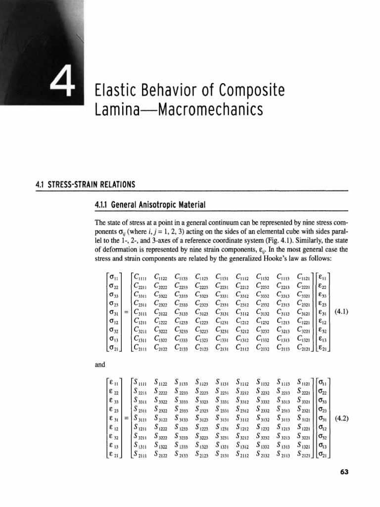 CH.4 - Elastic Behavior of Compos Lamina - Macromechanics (Daniel ...