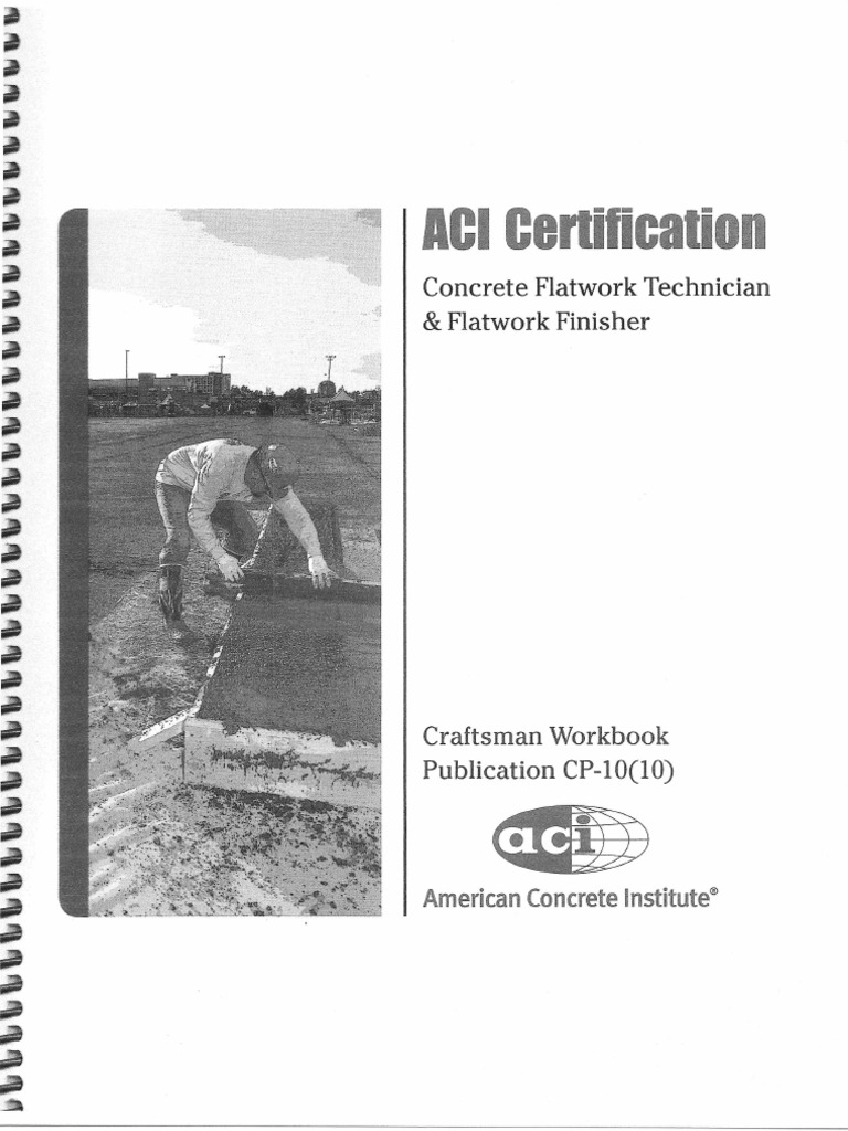 ACI Flatwork Cert Outline | PDF