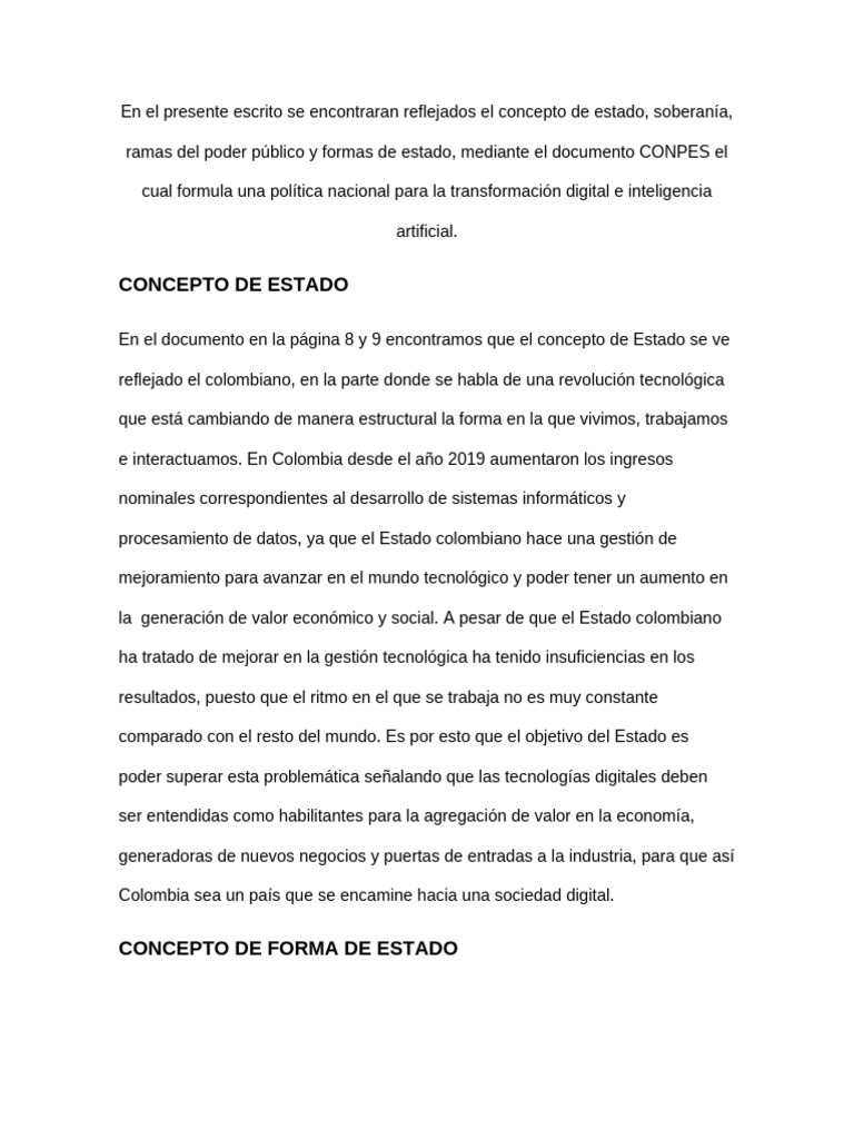 Concepto de Estado | PDF | Estado (política) | Tecnología de ...