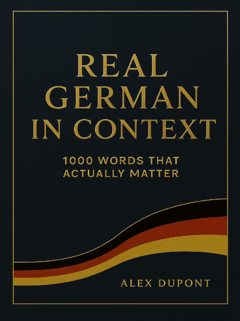 Real German in Context - 1000 Words That Actually Matter - Alex Dupont ...