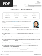Abraham Lincoln True/False Quiz | PDF