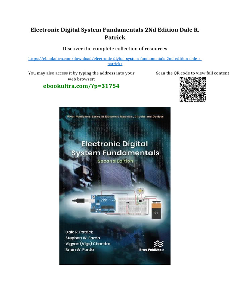 Electronic Digital System Fundamentals 2nd Edition Dale R. Patrick All ...